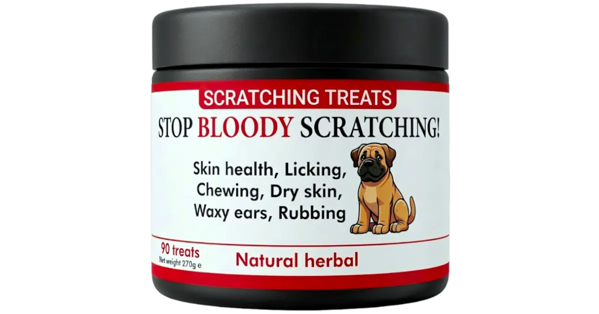 Stop Bloody Scratching | Itching and scratching relief dog treats ...
